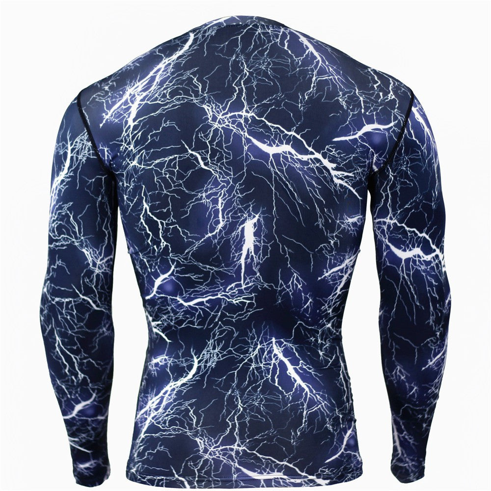 Blue ARMY CAMOUFLAGE Long Sleeve Compression Shirt for Men – ME SUPERHERO