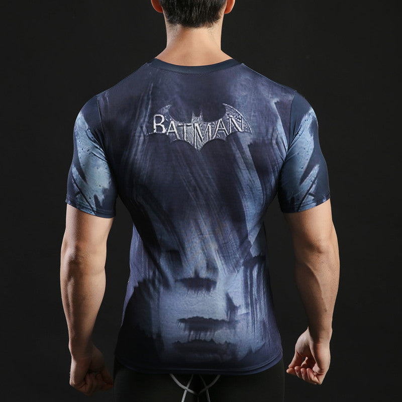 BATMAN Short Sleeve Compression Shirt for Men – ME SUPERHERO
