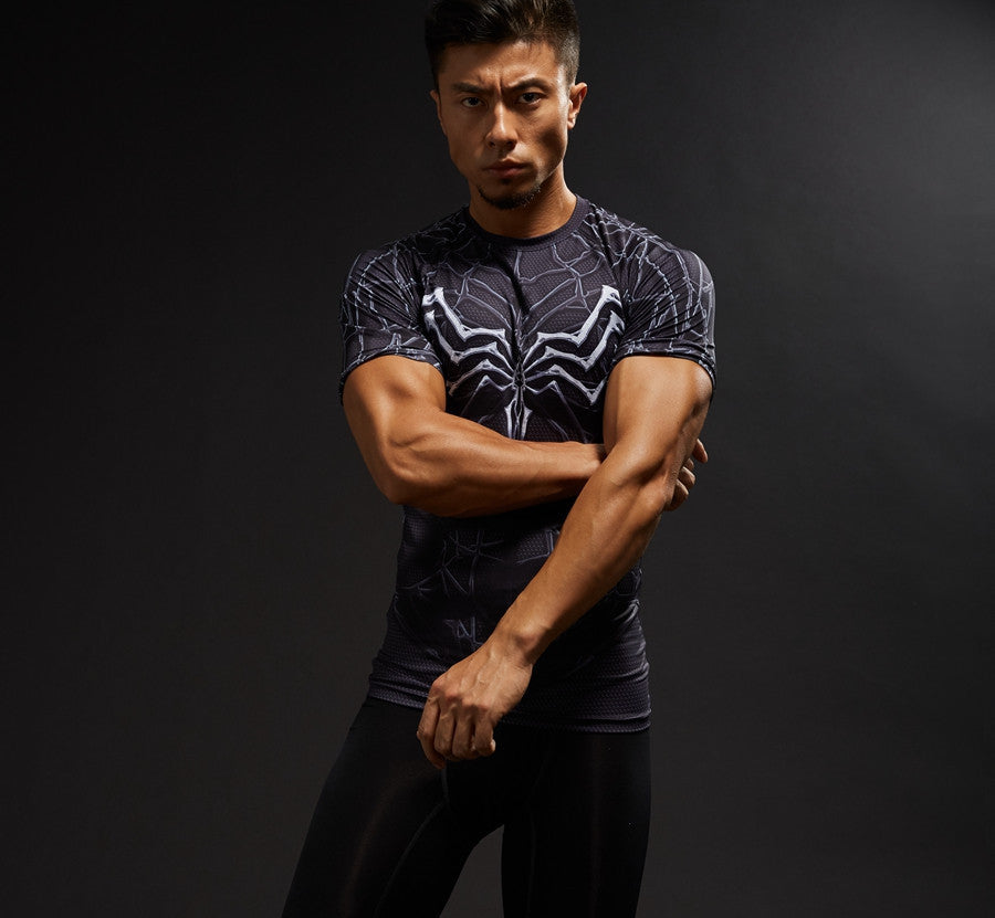 VENOM Short Sleeve Compression Shirt for Men – ME SUPERHERO