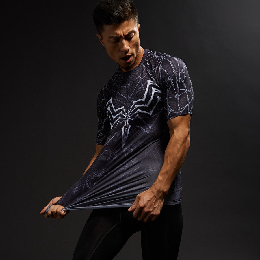 VENOM Short Sleeve Compression Shirt for Men – ME SUPERHERO
