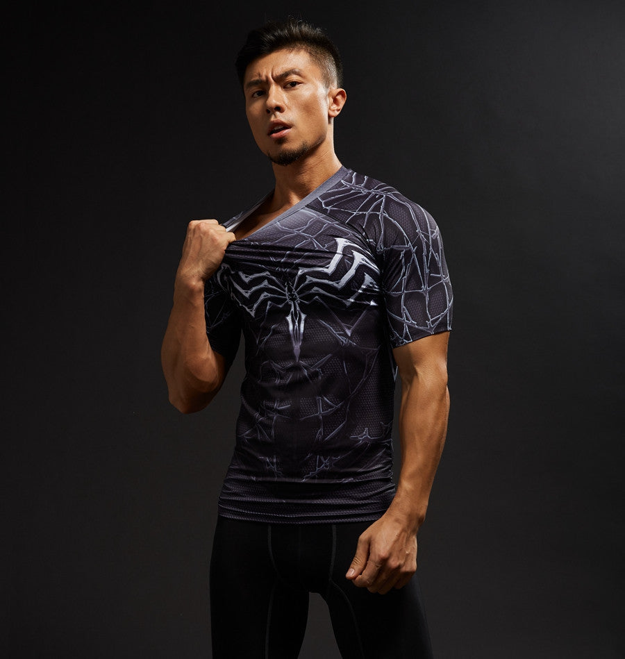 VENOM Short Sleeve Compression Shirt for Men – ME SUPERHERO